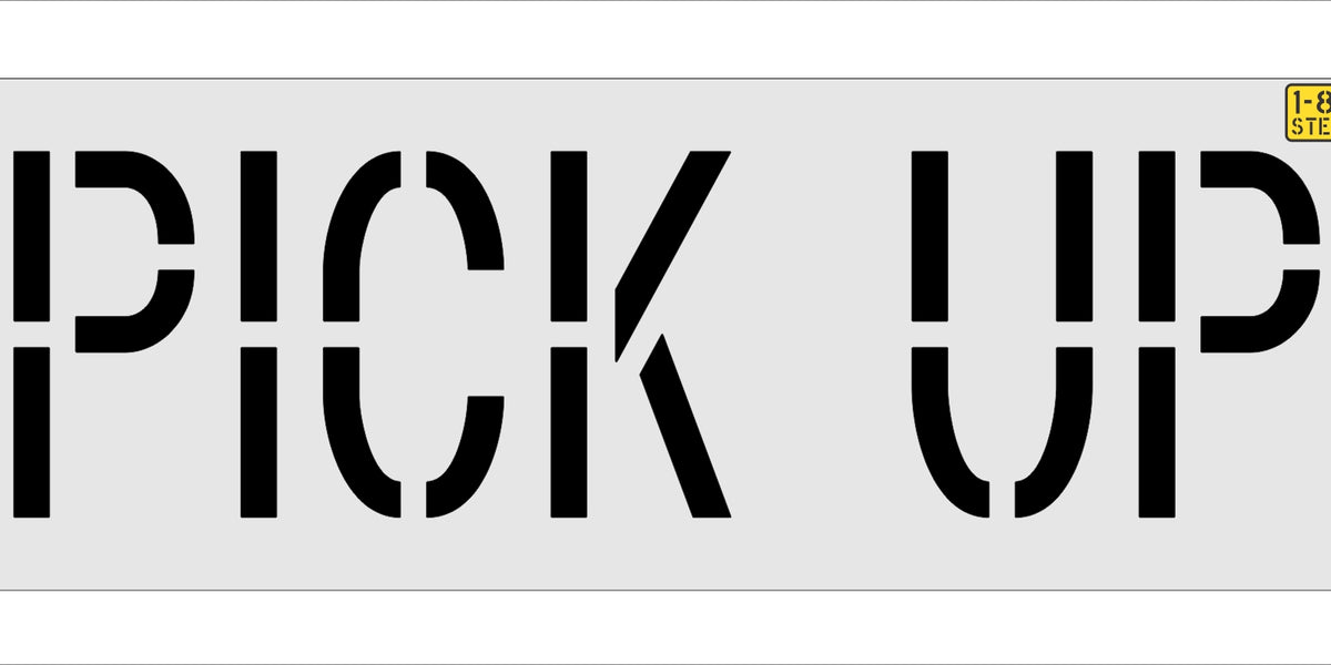 16" PICK UP Stencil — 1-800-Stencil