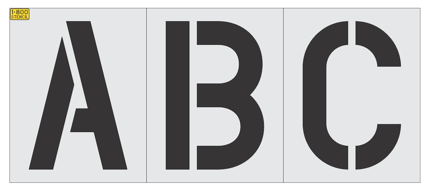 24" x 16" Alphabet Kit Stencil - 1-800-Stencil