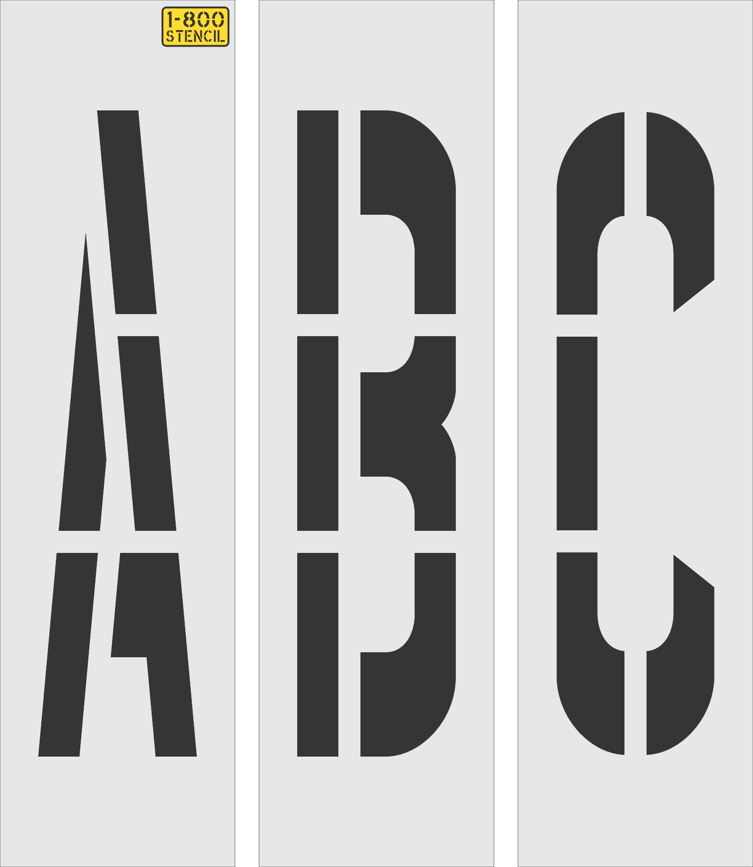 36" Alphabet Kit Stencil - 1-800-Stencil