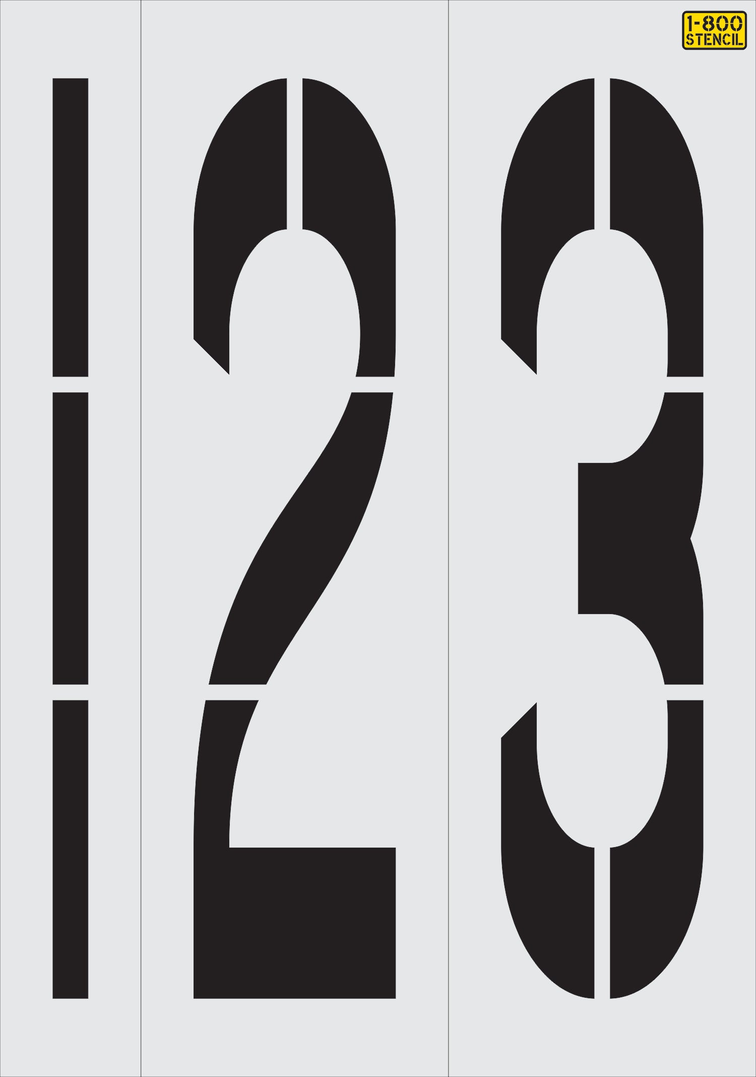 72" Number Kit Stencil - 1-800-Stencil