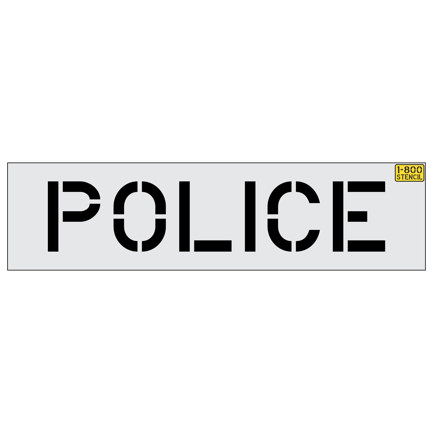 12" POLICE Stencil | Parking Lot & Drive-Thru Pavement Marking Stencil ...