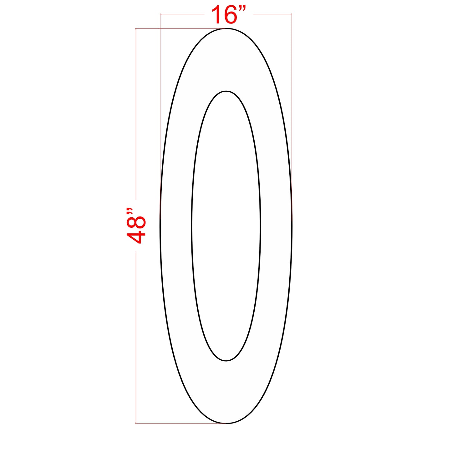 48" FAA Airport Number Stencil Cutout Kit - 1-800-Stencil