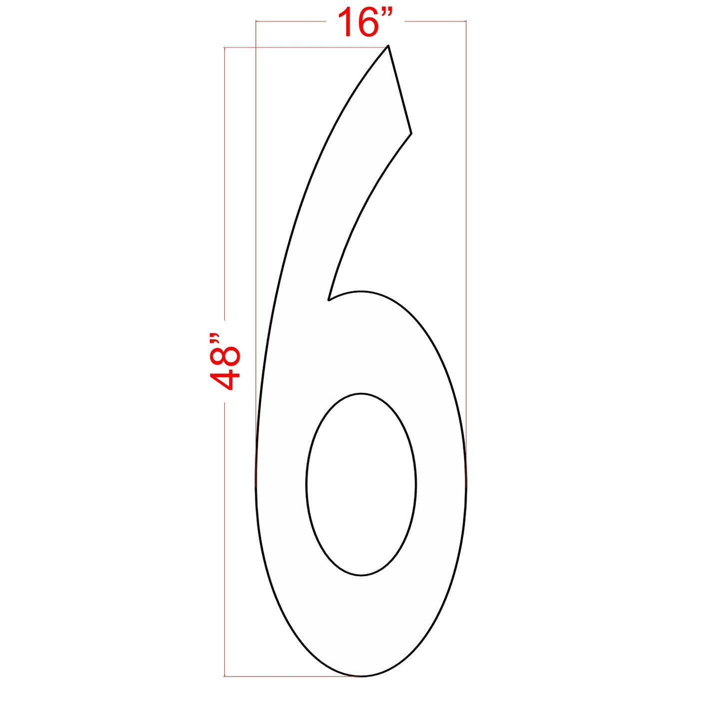 48" FAA Airport Number Stencil Cutout Kit - 1-800-Stencil