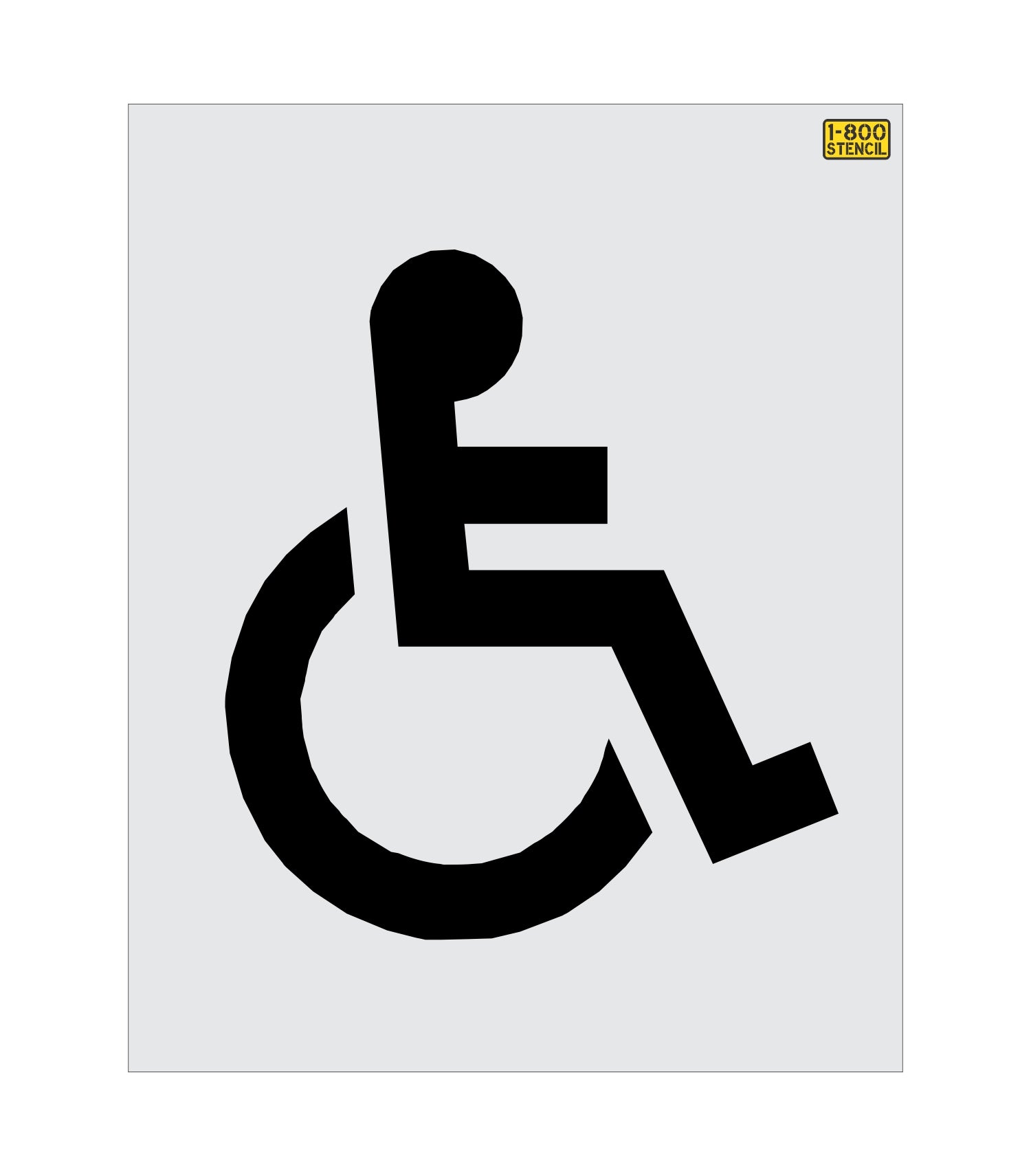 36" Florida DOT Handicap Stencil - 1-800-Stencil