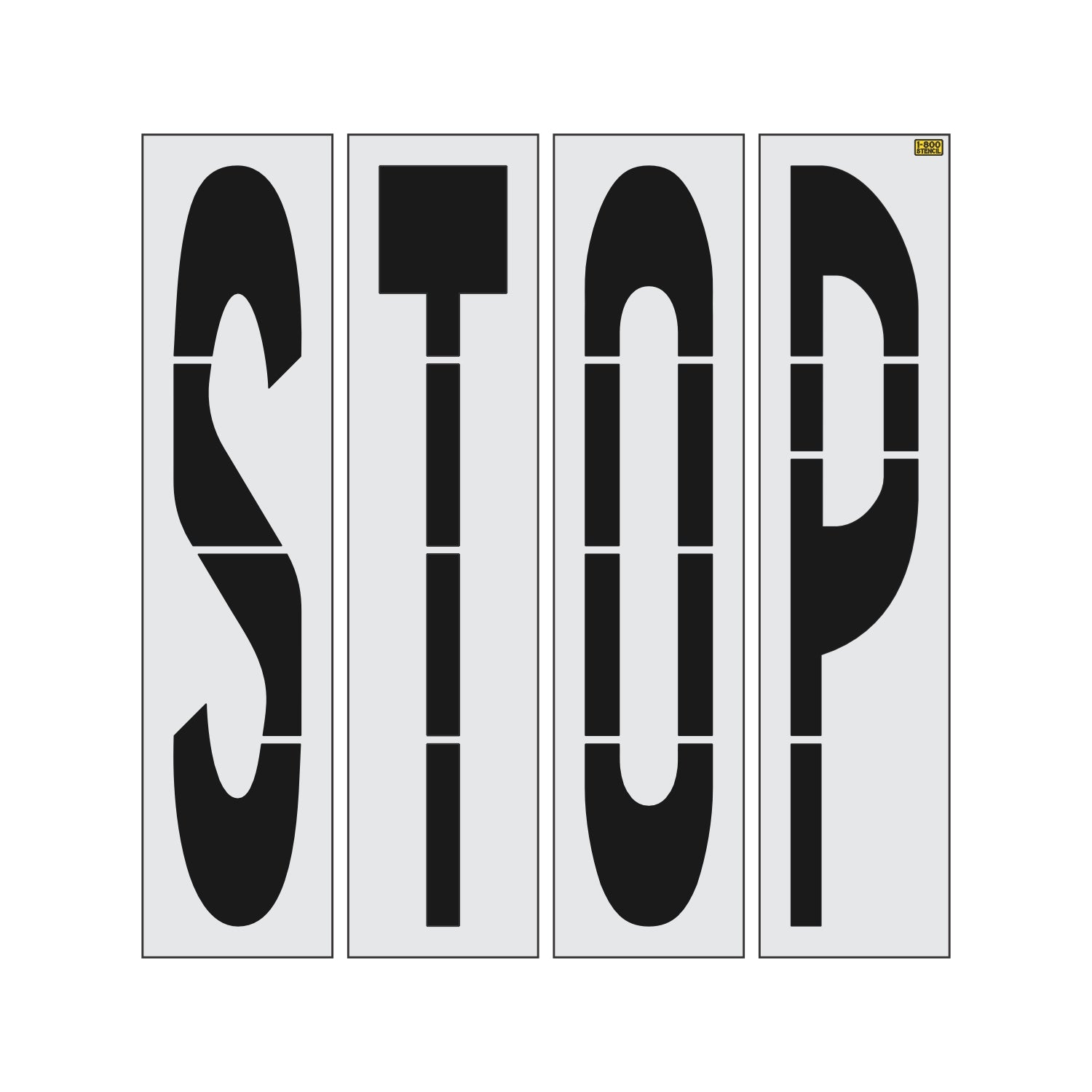 96" Colorado DOT STOP Stencil - 1-800-Stencil