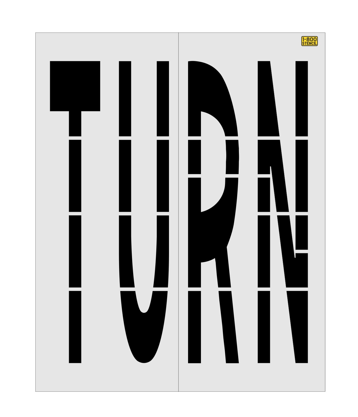96" Florida DOT TURN Stencil - 1-800-Stencil