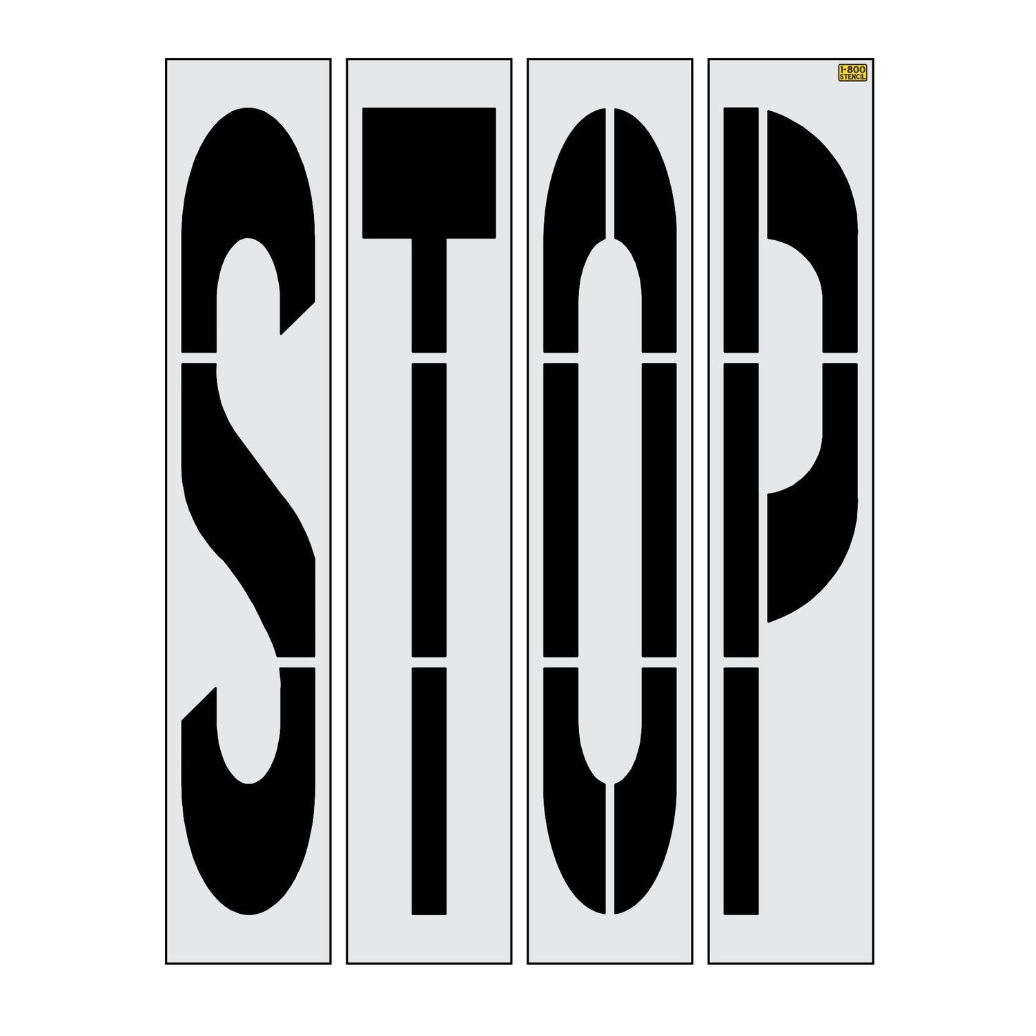 98" Arizona DOT STOP Stencil - 1-800-Stencil