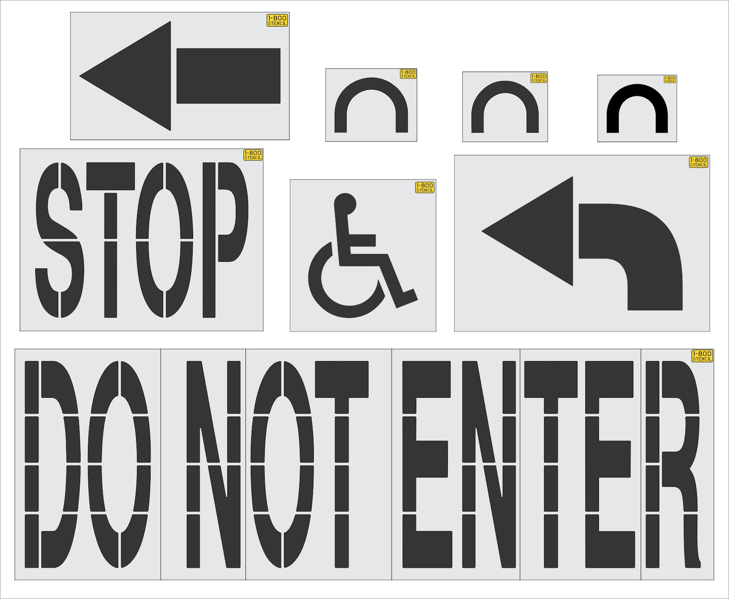 {8 Pc} Costco Pro Stencil Kit - 1-800-Stencil