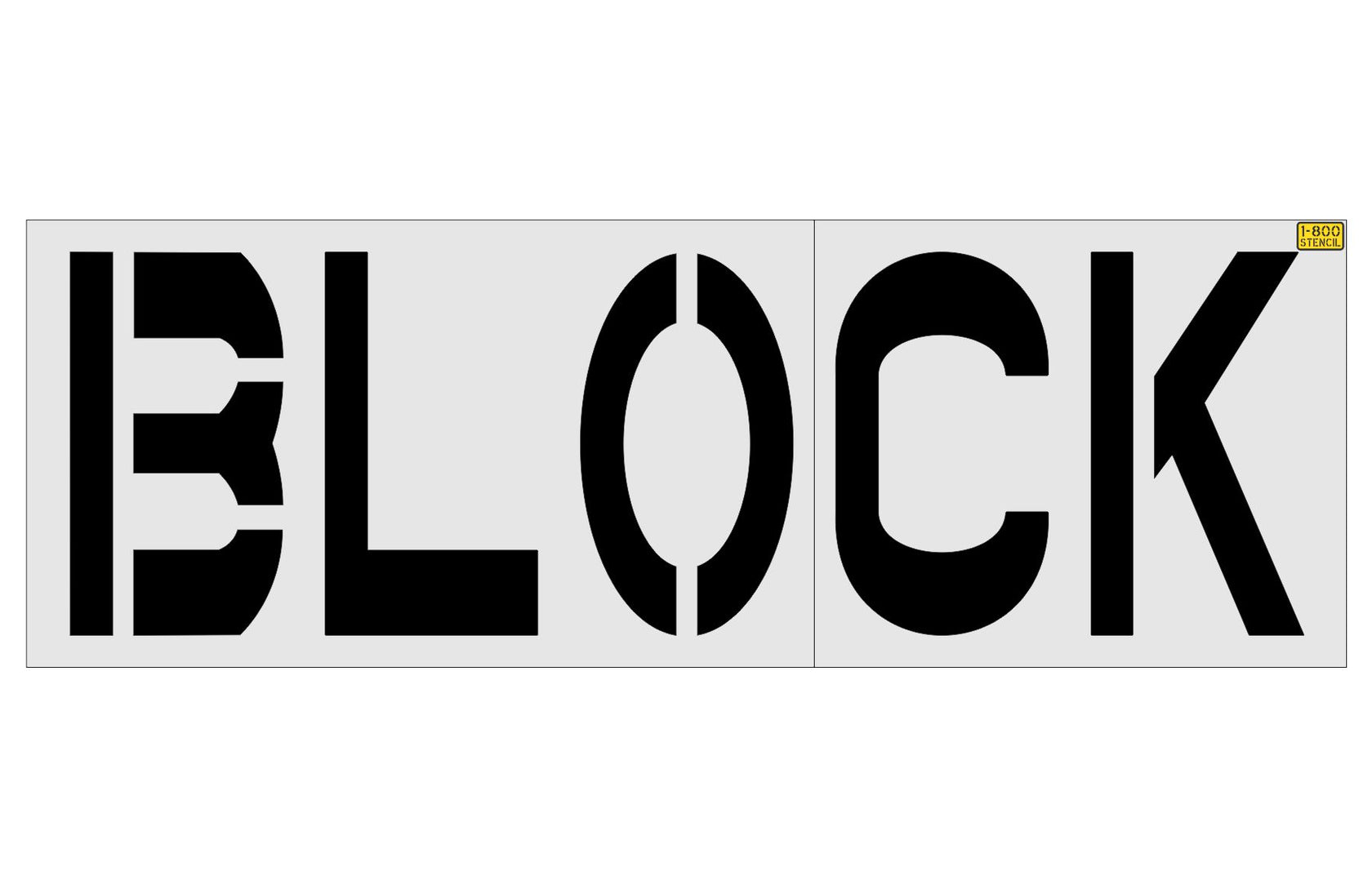 36" Chick-Fil-a BLOCK Stencil - 1-800-Stencil