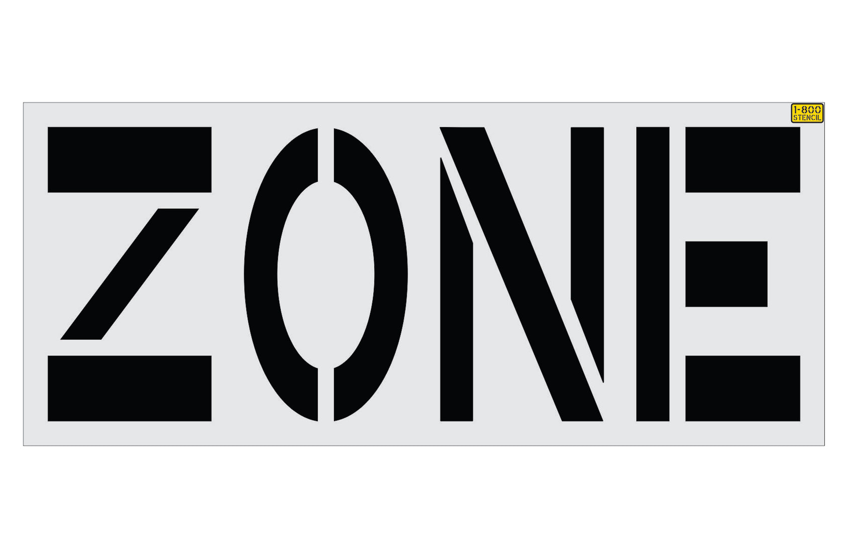 36" Chick-Fil-a ZONE Stencil - 1-800-Stencil