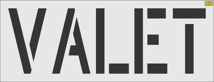 24" VALET Stencil - 1-800-Stencil