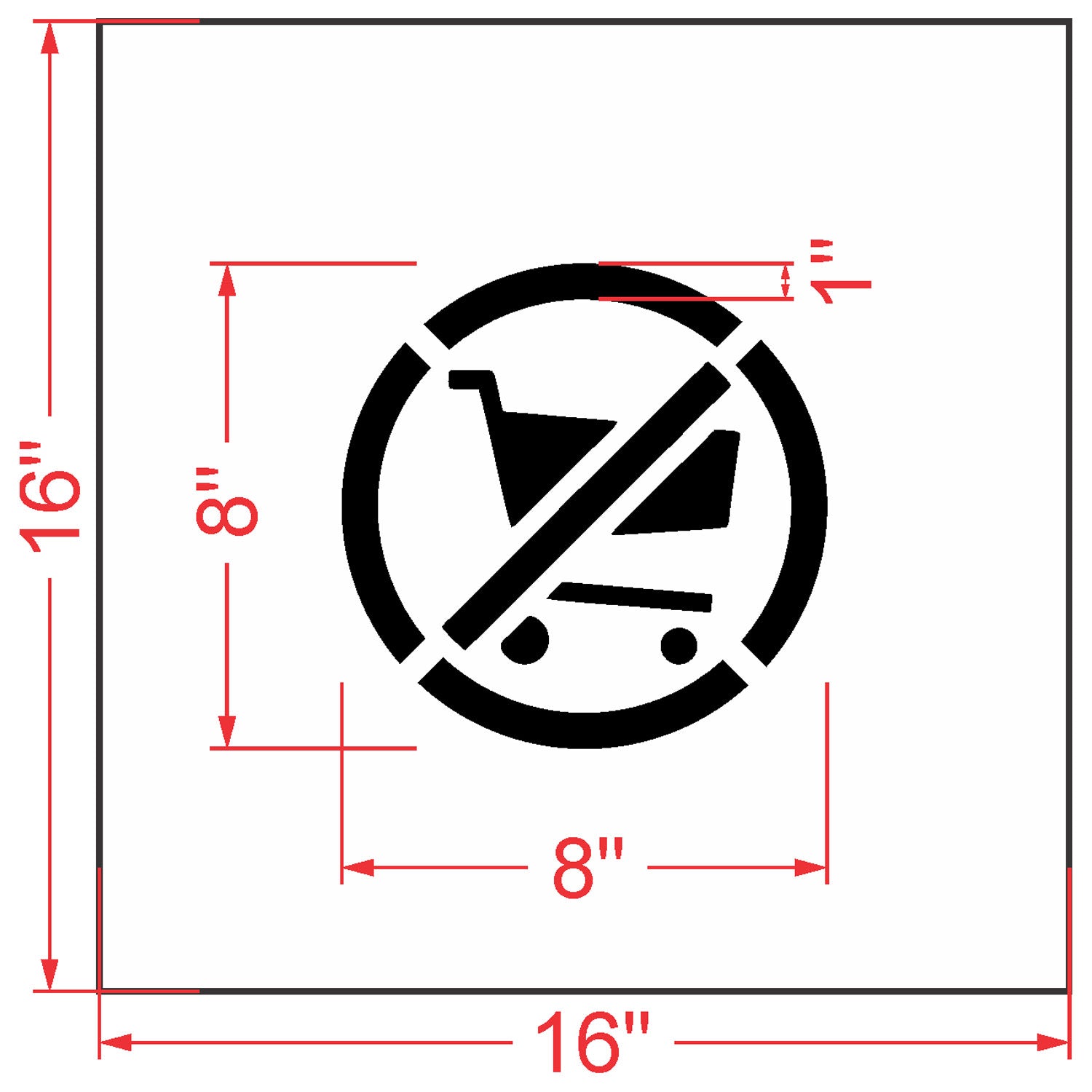 Gatekeeper Symbol Retail Stencil - (8"-24")
