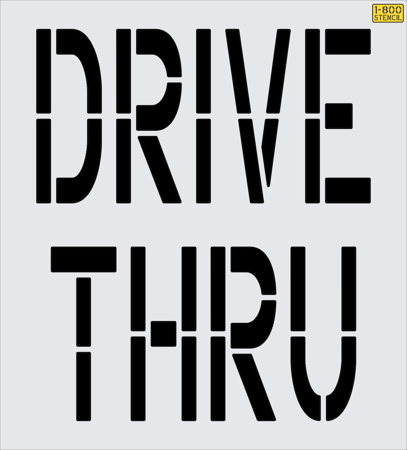 24" Wording Stencils - 1-800-Stencil
