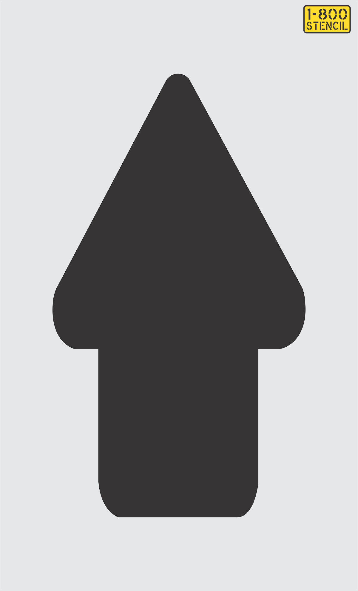 42" Dunkin' Donuts Straight Arrow Stencil - 1-800-Stencil