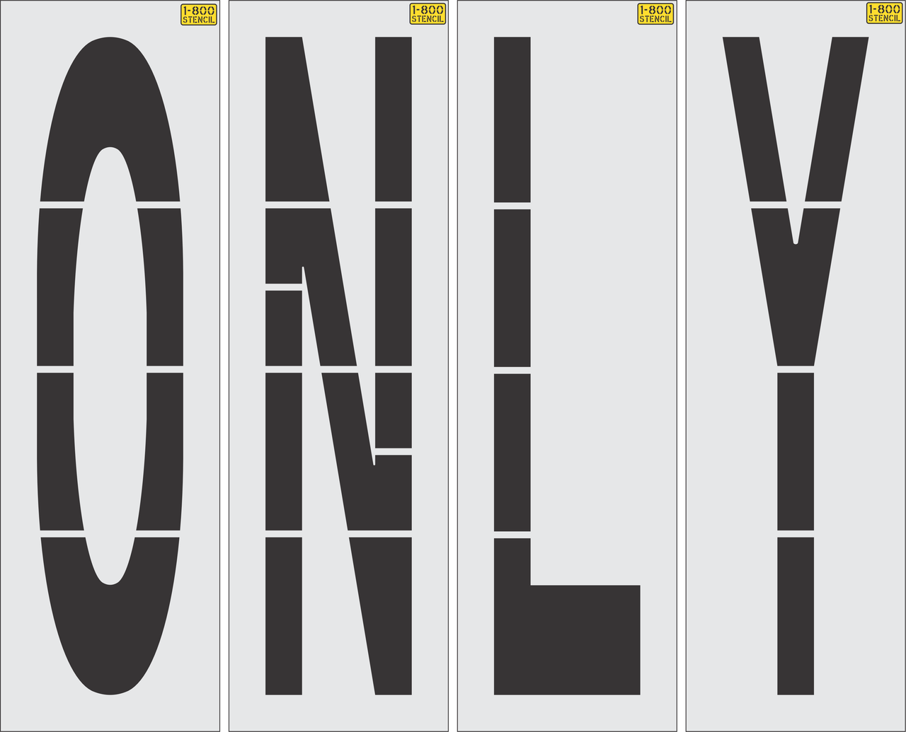 72" ONLY Stencil - 1-800-Stencil