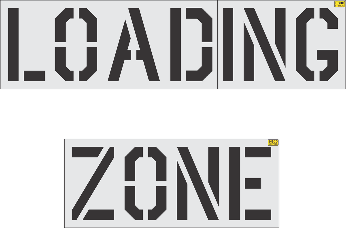 28" Lowe's LOADING ZONE Stencil — 1-800-Stencil