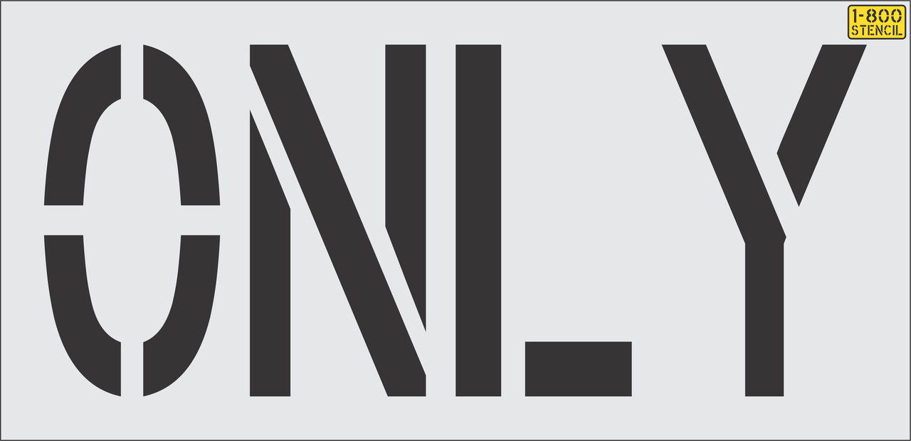 24" ONLY Stencil - 1-800-Stencil