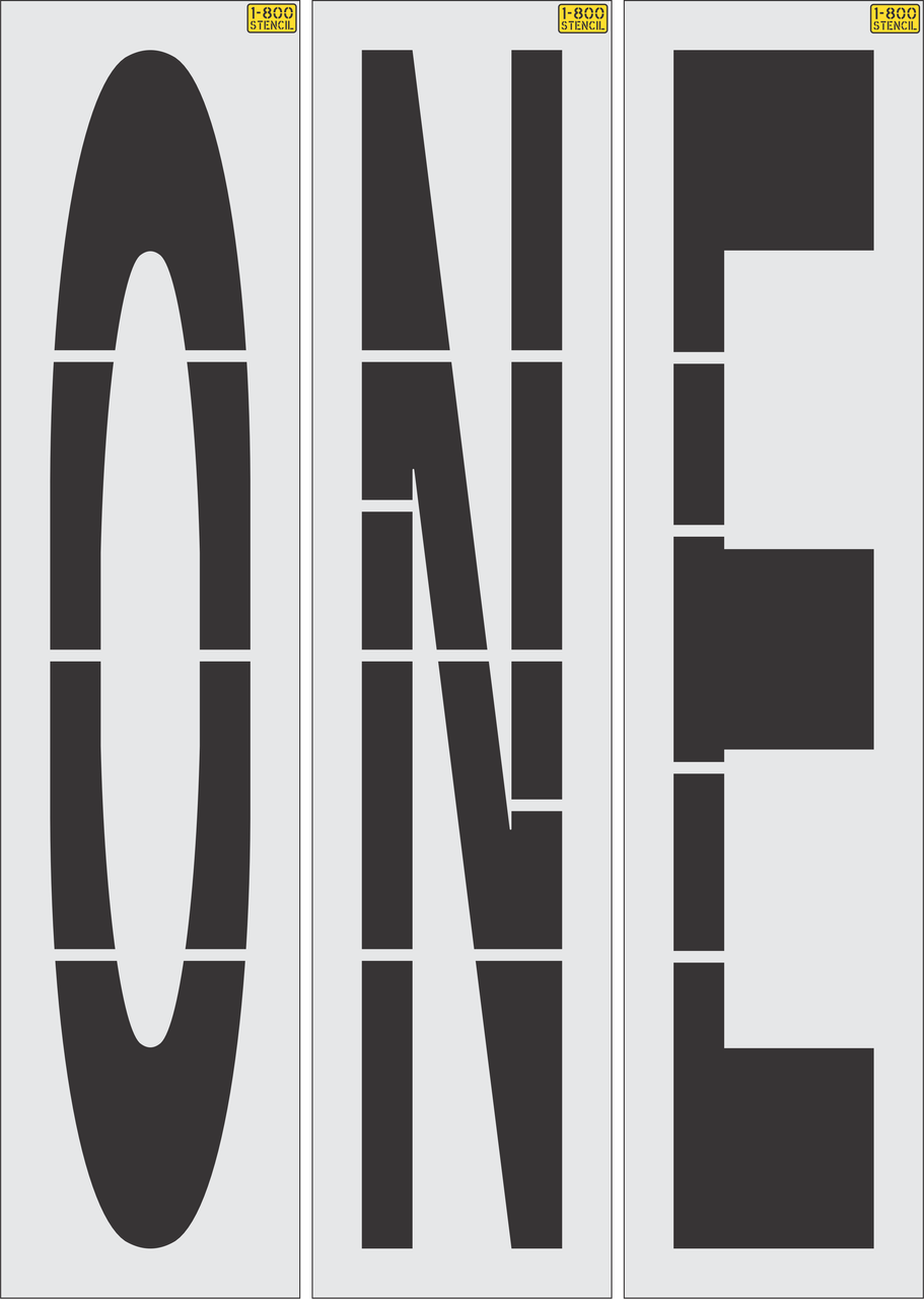 96" ONE Stencil - 1-800-Stencil