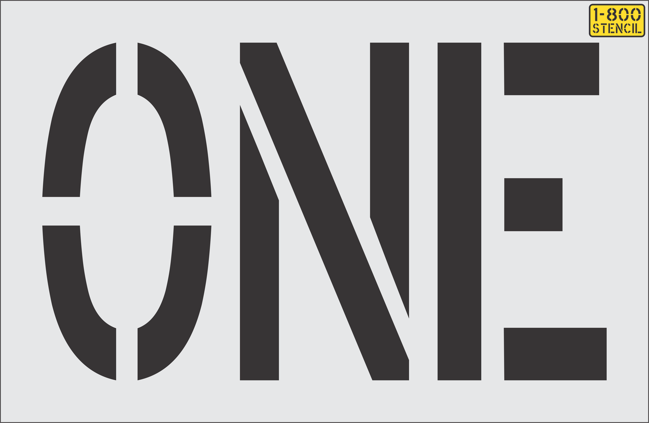 24" ONE Stencil - 1-800-Stencil
