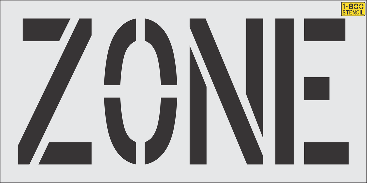 24" ZONE Stencil — 1-800-Stencil