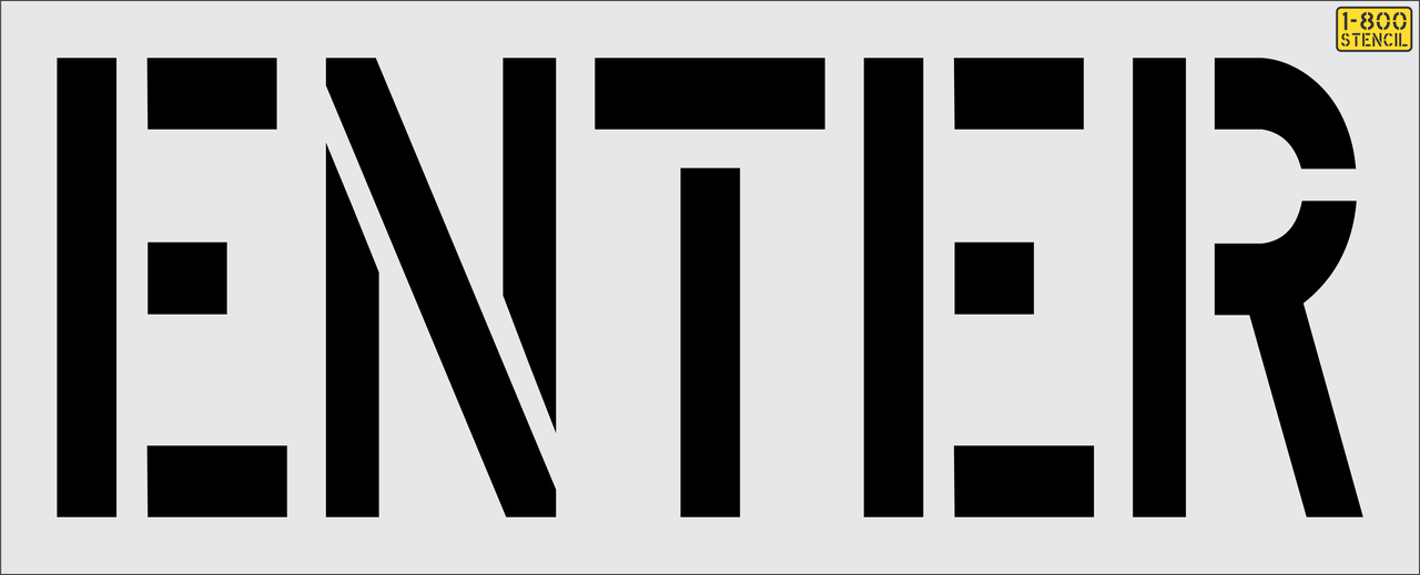 24" ENTER Stencil - 1-800-Stencil