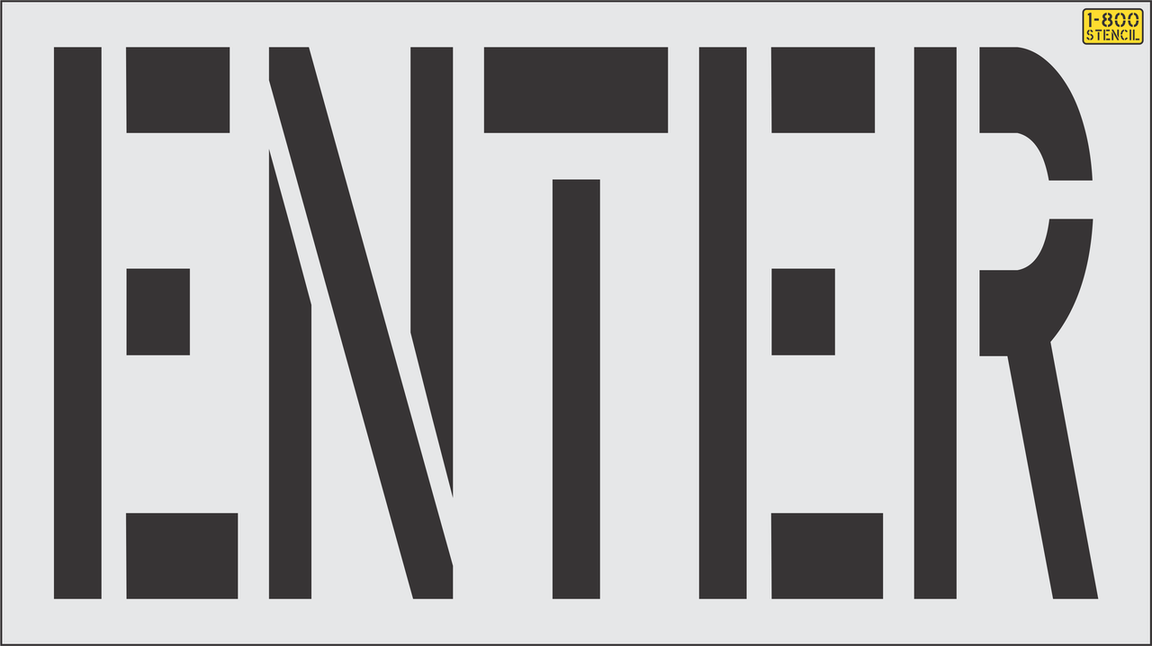 36" SLOW Stencil — 1-800-Stencil